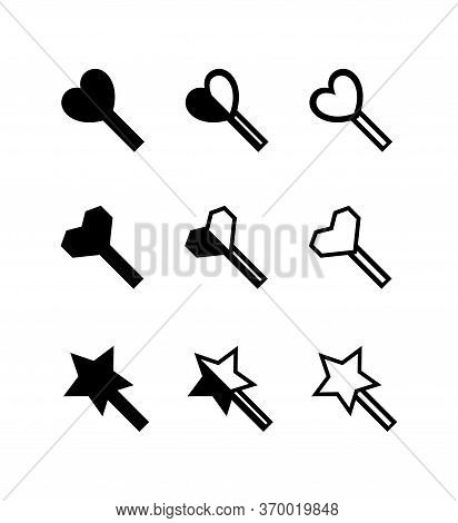 Black Cursor Heart Vector & Photo (Free Trial) | Bigstock