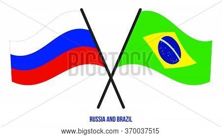 Russia Brazil Flags Vector & Photo (Free Trial) | Bigstock