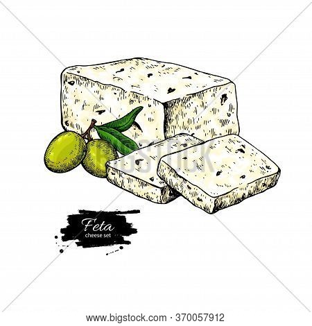 Greek Feta Cheese Vector & Photo (Free Trial) | Bigstock