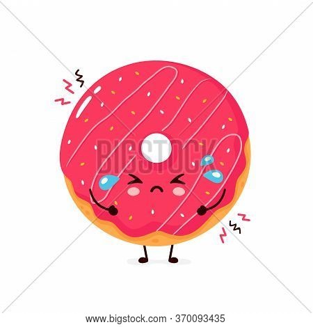 Cute Sad Cry Donut. Vector & Photo (Free Trial) | Bigstock