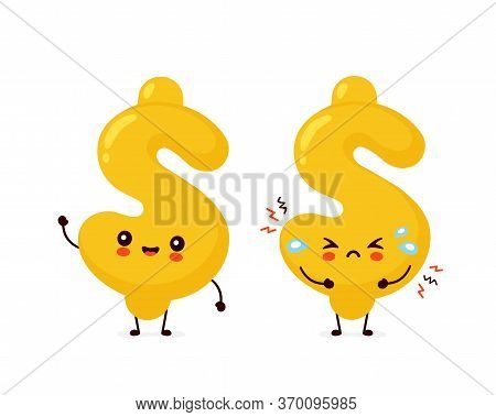 Cute Happy Sad Cry Vector & Photo (Free Trial) | Bigstock