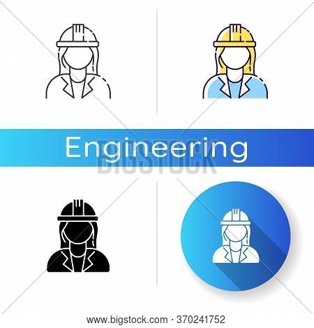 Female Engineer Icon Vector & Photo (Free Trial) | Bigstock