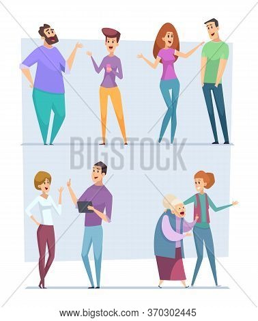 Dialogue People. Vector & Photo (Free Trial) | Bigstock