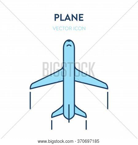 Commercial Airplane Top View