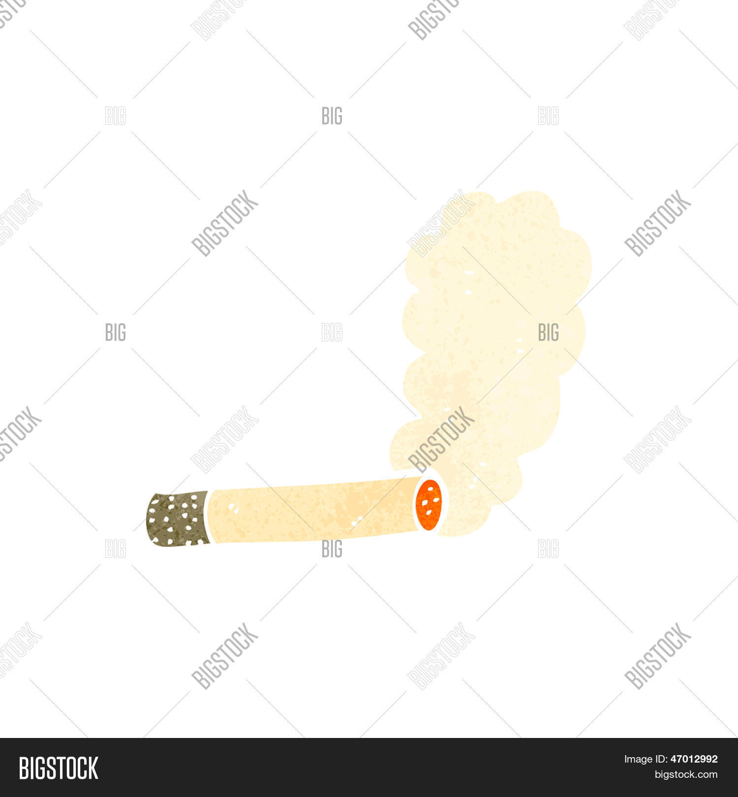 Retro Cartoon Smoking Vector & Photo (Free Trial) | Bigstock