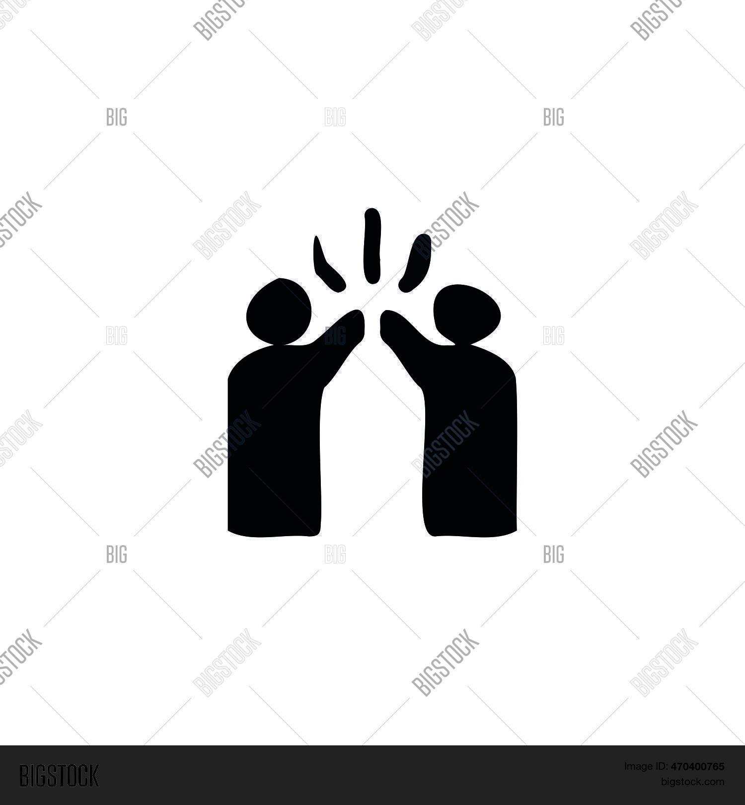 High Five Icon. Vector & Photo (Free Trial) | Bigstock