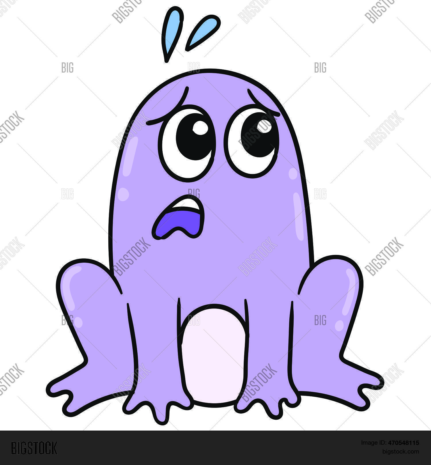Little Purple Frog Vector & Photo (Free Trial) | Bigstock