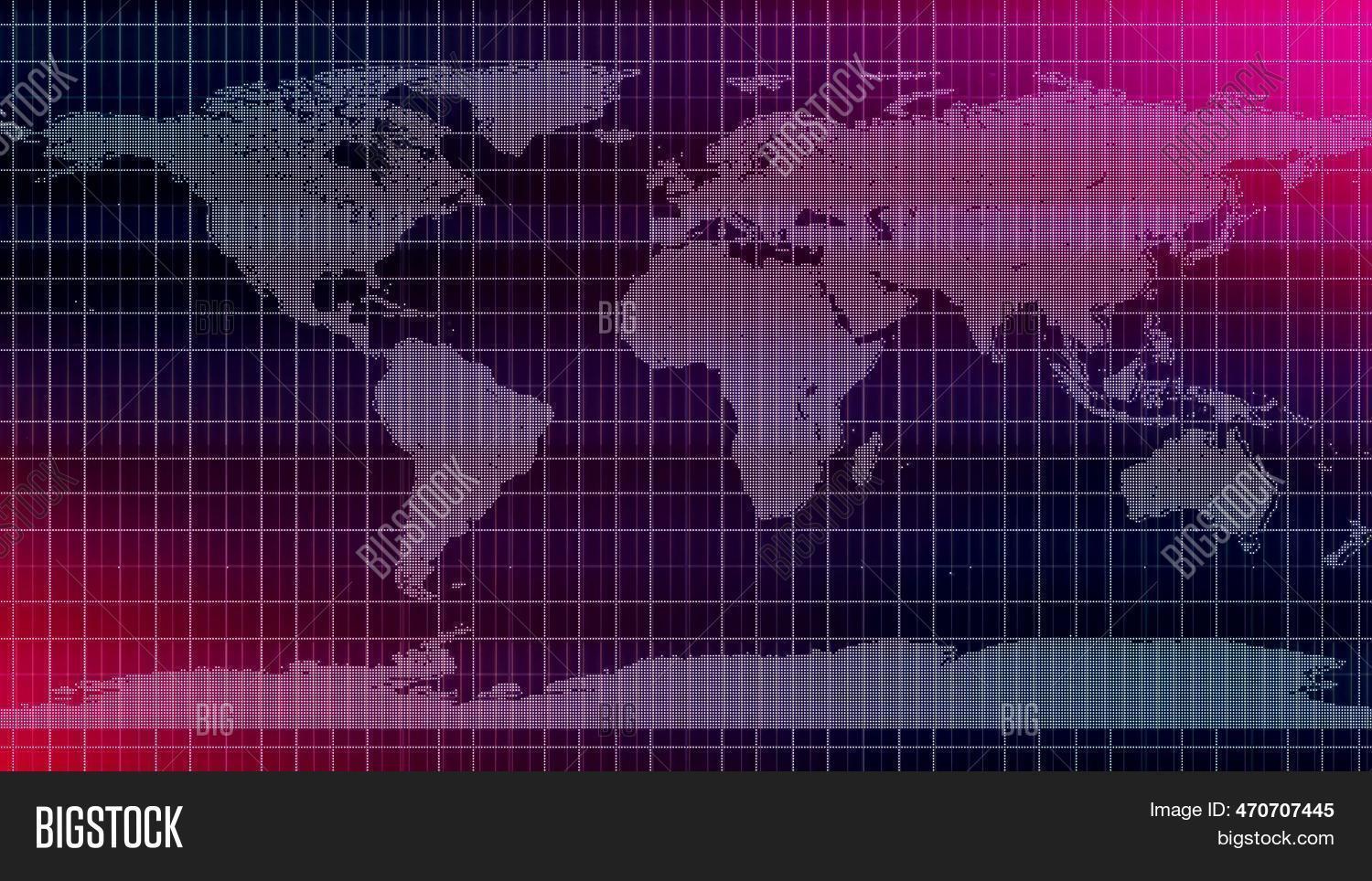 World Map Gird Line. Image & Photo (Free Trial) | Bigstock