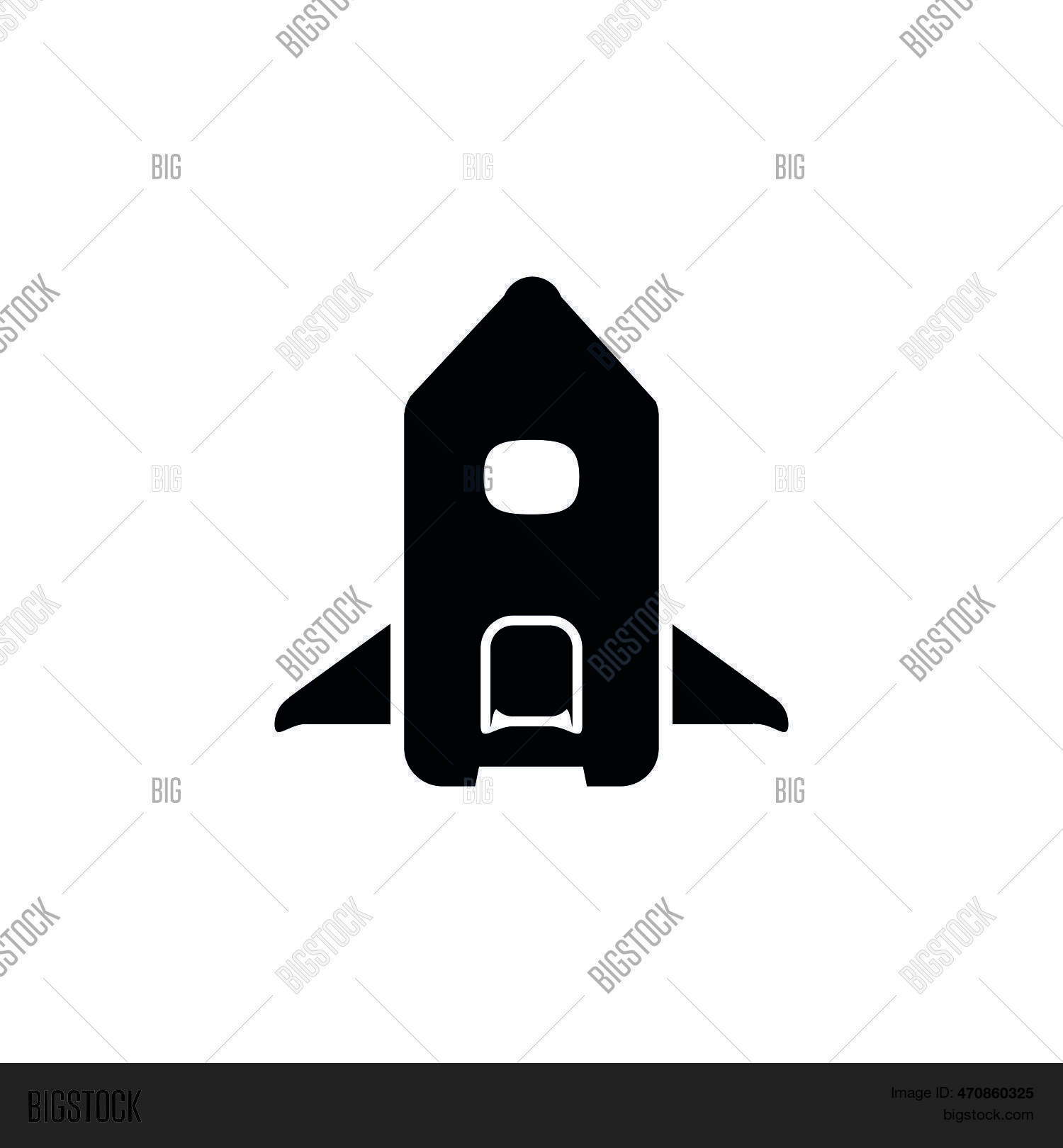 Rocket Icon. Simple Vector & Photo (Free Trial) | Bigstock