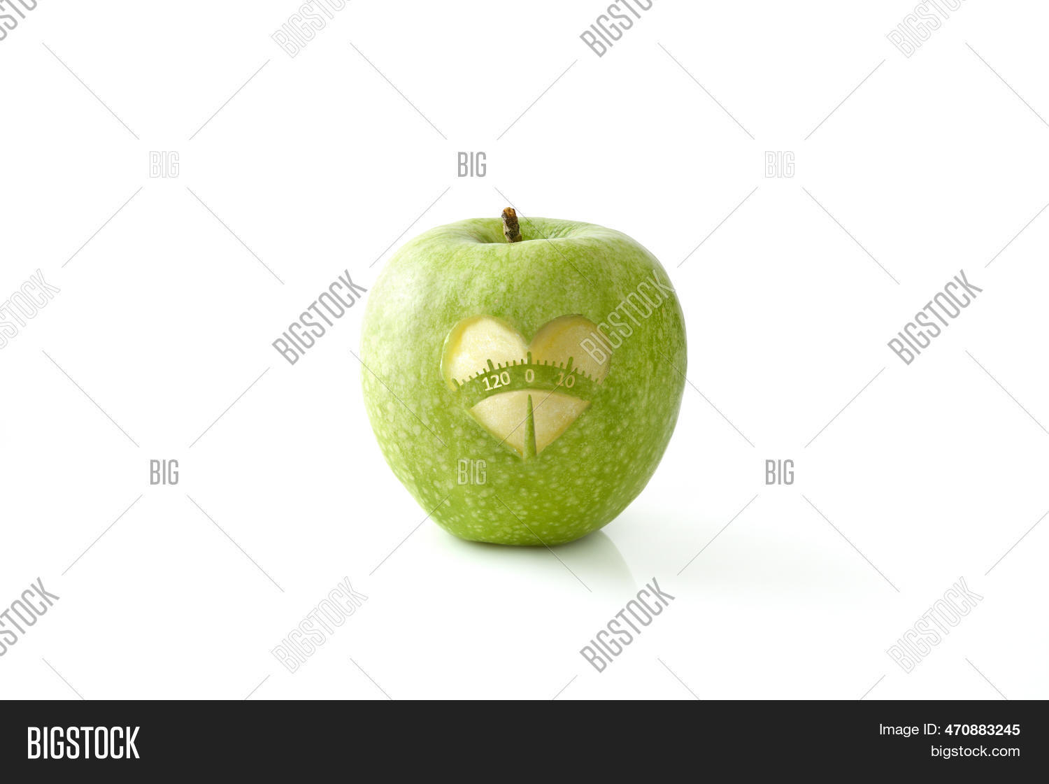 Apple Heart Eaten Image & Photo (Free Trial) | Bigstock
