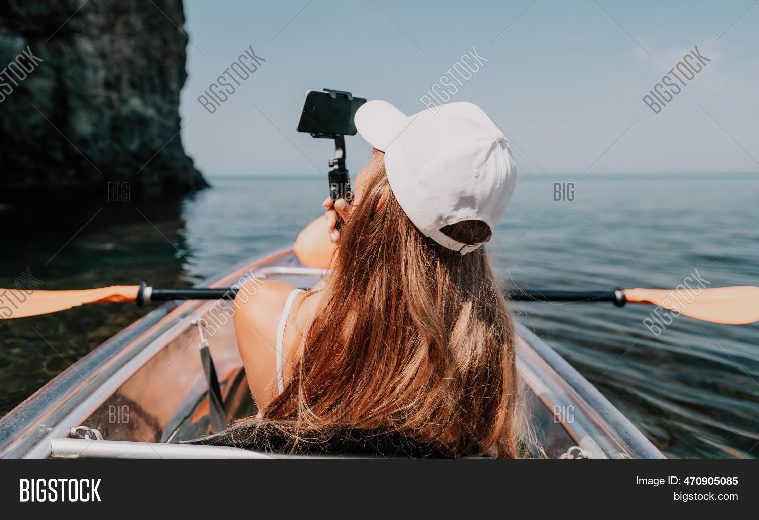 Woman Kayak Back View Image & Photo (Free Trial) | Bigstock