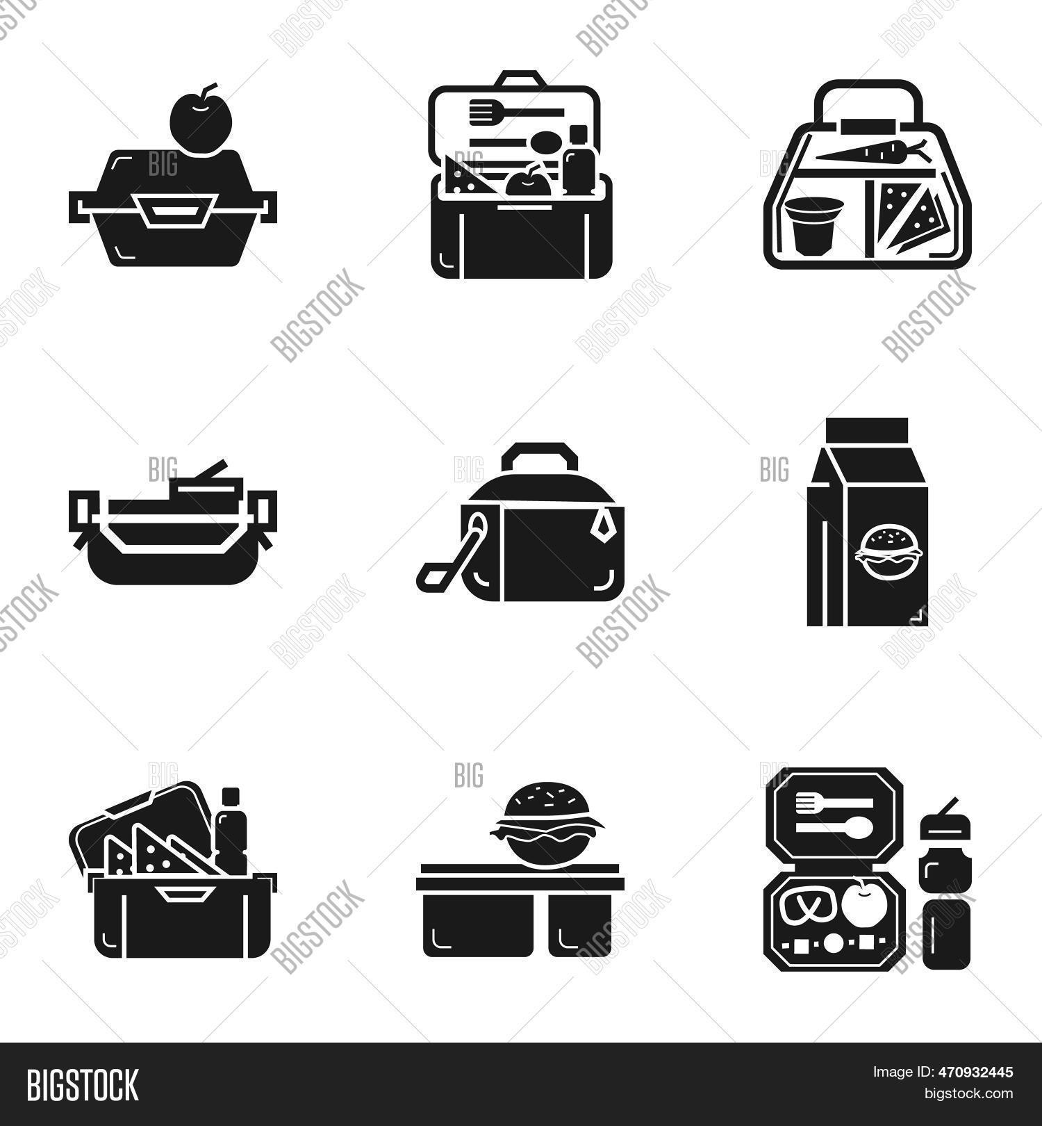School Lunch Box Icon Image & Photo (Free Trial) | Bigstock