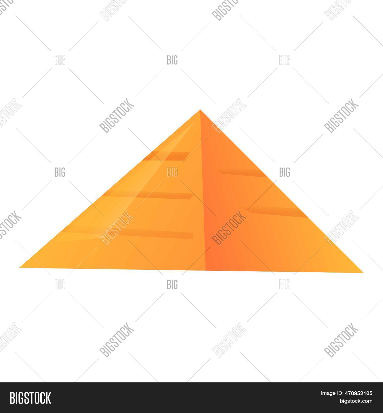 Pyramide Icon. Cartoon Image & Photo (Free Trial) | Bigstock