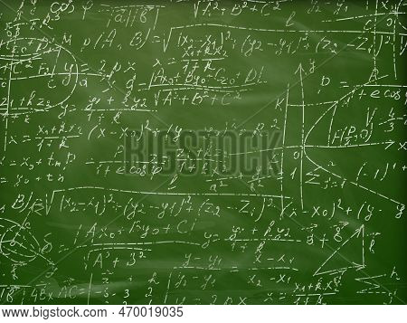 Green Chalkboard Background Math