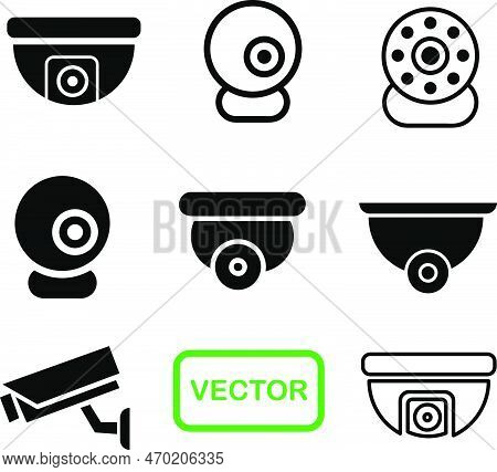 Set Cctv Icons. Home Vector & Photo (Free Trial) | Bigstock