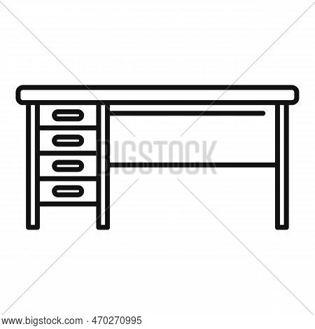 Office Desk Icon Vector & Photo (Free Trial) | Bigstock