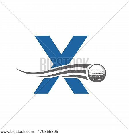 Letter X Golf Logo Vector & Photo (Free Trial) | Bigstock