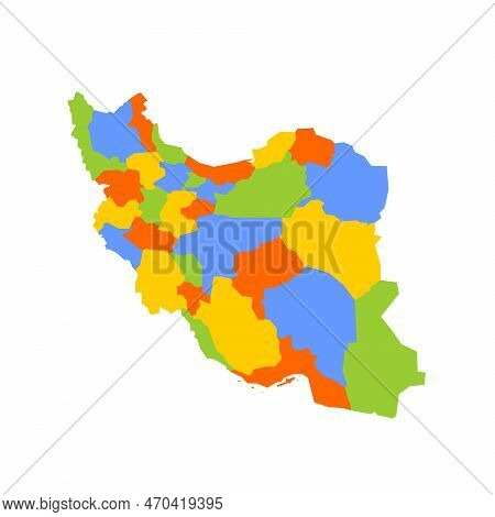 Iran Political Map Vector & Photo (Free Trial) | Bigstock