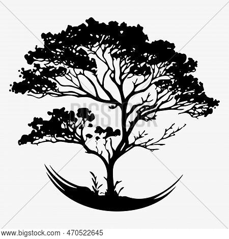 Whole Black Tree Vector & Photo (Free Trial) | Bigstock