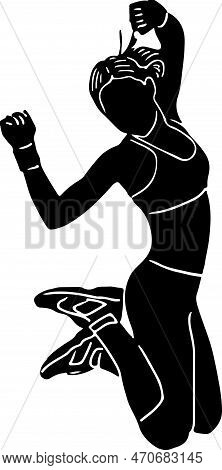 Silhouette Fitt Woman Vector & Photo (Free Trial) | Bigstock