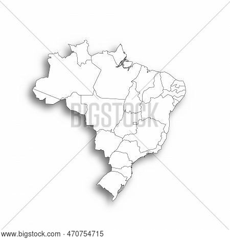 Brazil Political Map Vector & Photo (Free Trial) | Bigstock