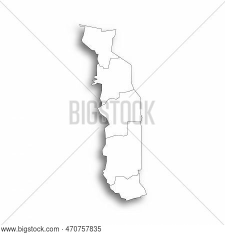Togo Political Map Vector & Photo (Free Trial) | Bigstock