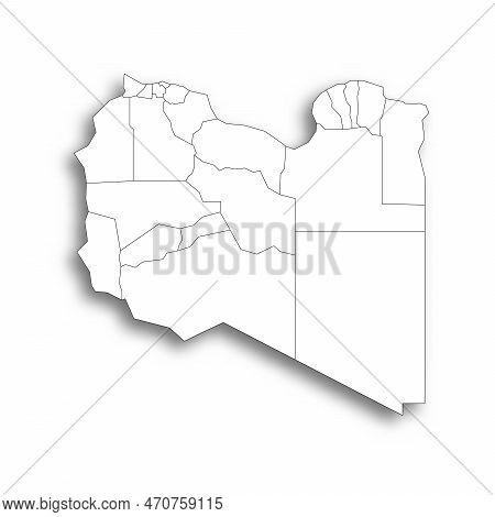 Libya Political Map Vector & Photo (Free Trial) | Bigstock