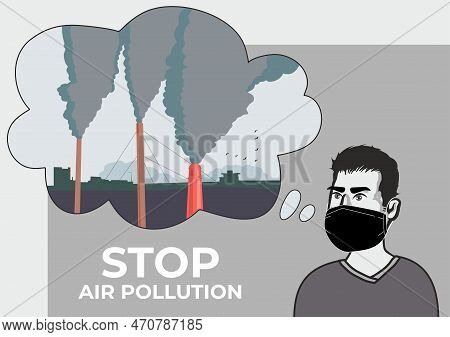 Stop Air Pollution. Vector & Photo (Free Trial) | Bigstock