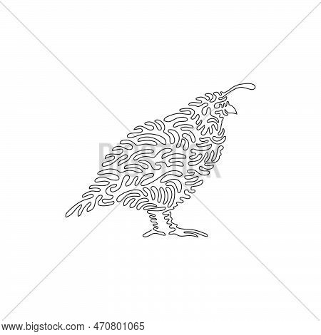 Single Curly One Line Vector & Photo (Free Trial) | Bigstock