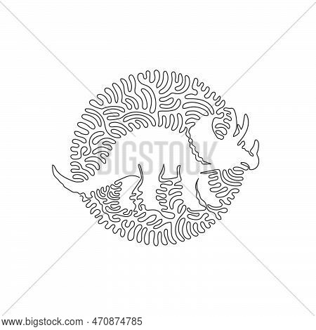 Continuous Curve Line Vector & Photo (Free Trial) | Bigstock