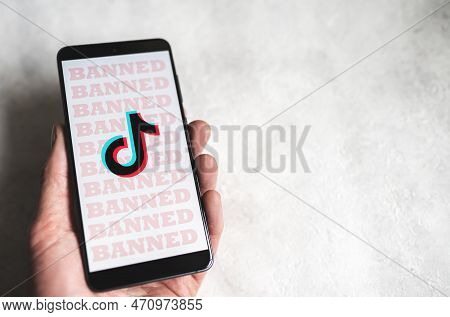 Tiktok App Logo Banned Image & Photo (Free Trial) | Bigstock