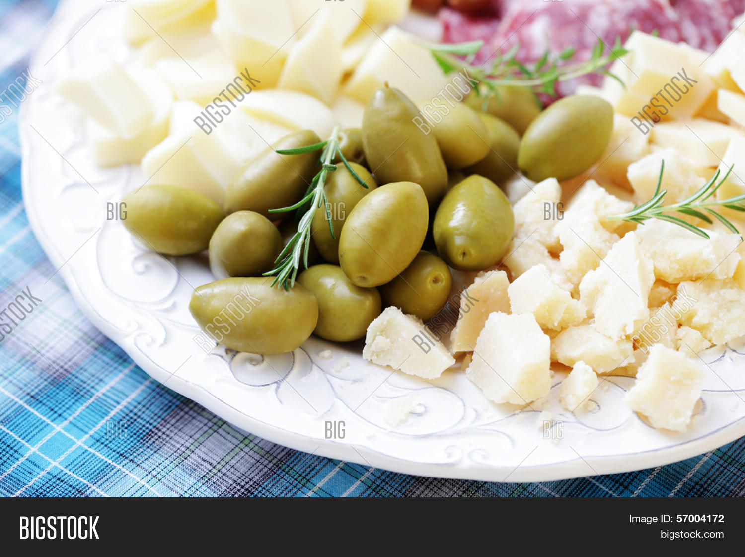 Cheese Olives On Plate Image & Photo (Free Trial) | Bigstock