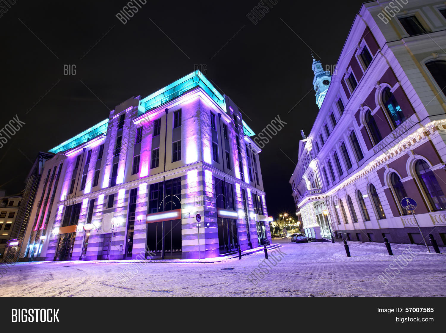 Night View City Hall Image & Photo (Free Trial) | Bigstock