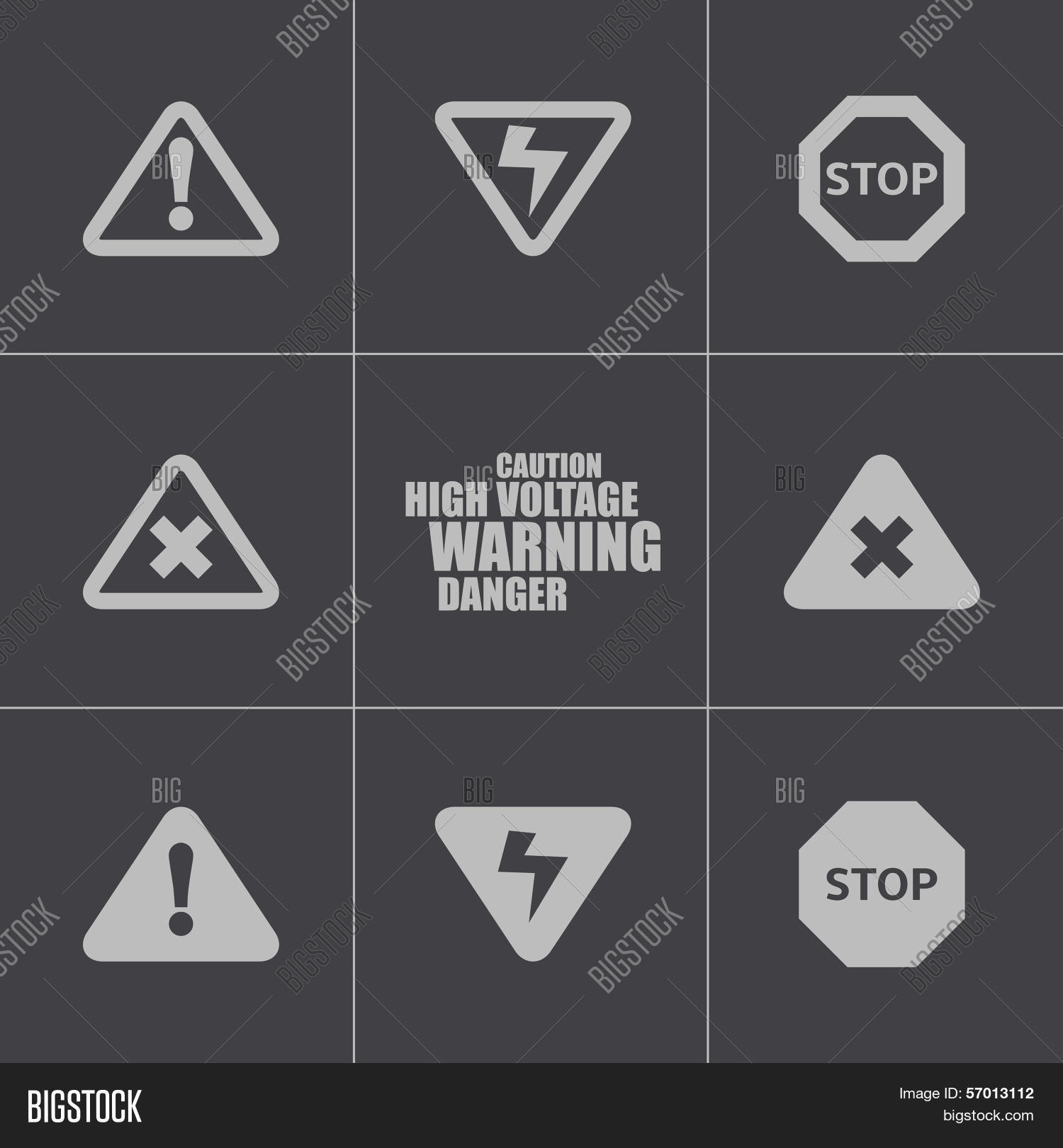 Vector Black Danger Vector & Photo (Free Trial) | Bigstock