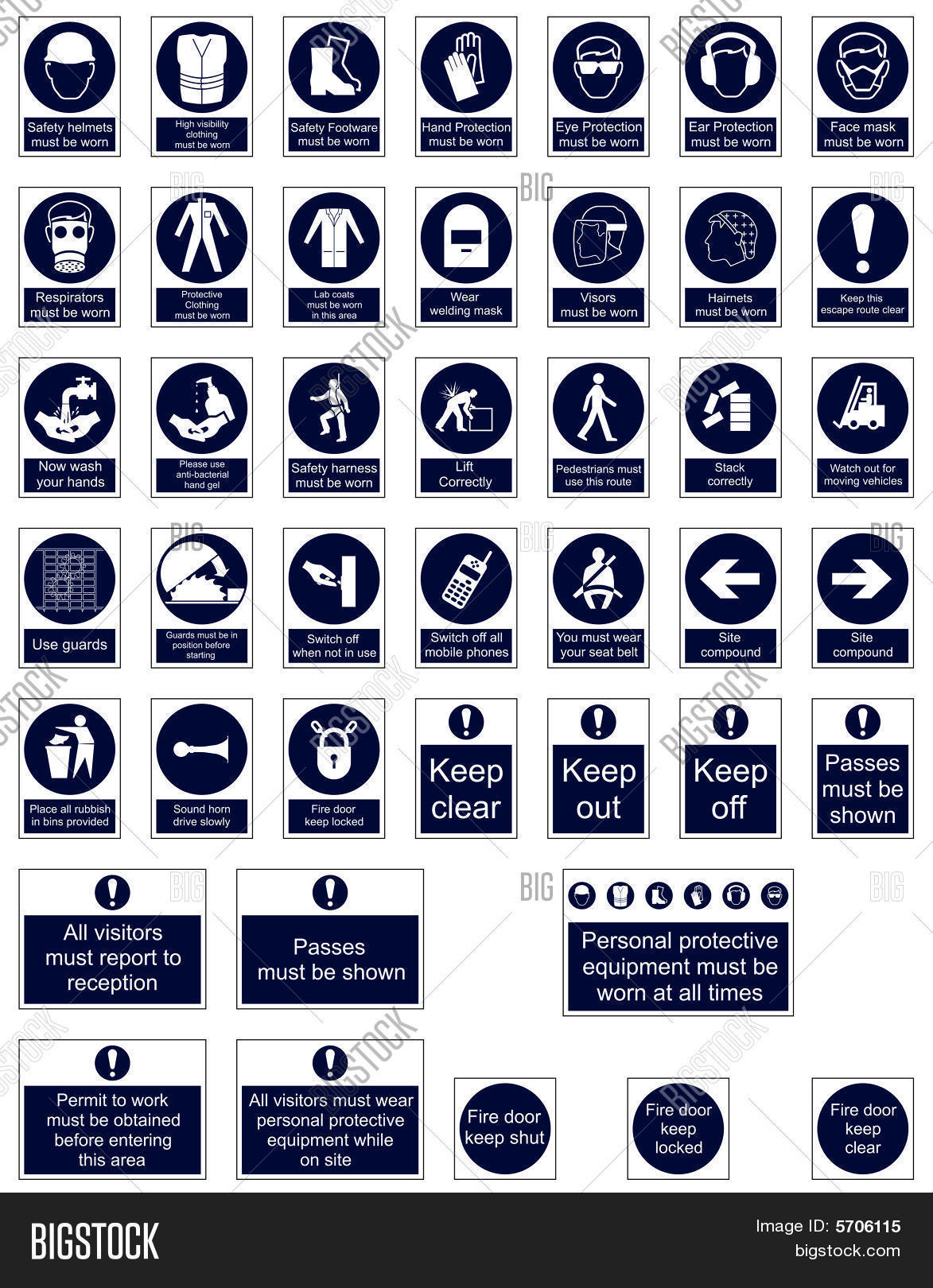 Mandatory Signs Vector & Photo (Free Trial) | Bigstock