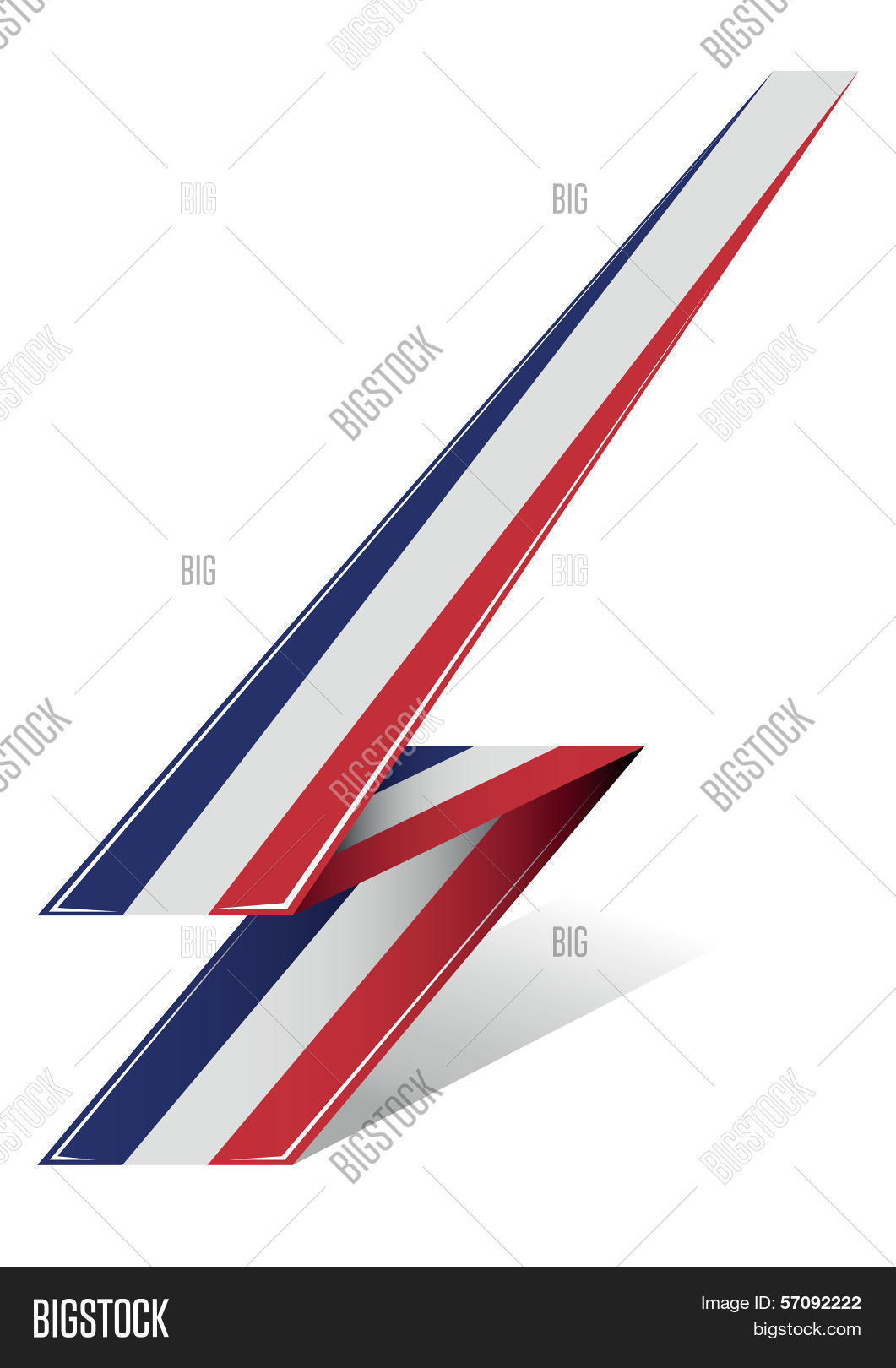 France Arrow Flag Red Vector & Photo (Free Trial) | Bigstock