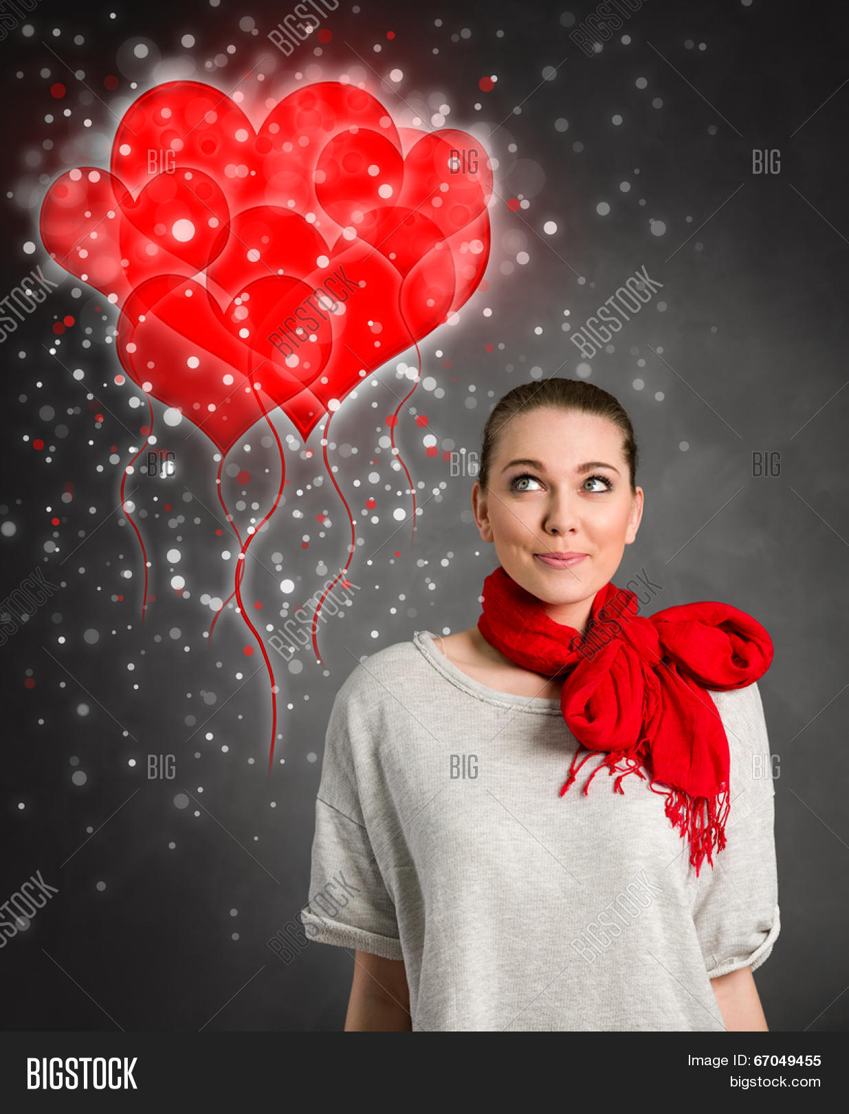 Cute Shy Girl Looking Image And Photo Free Trial Bigstock
