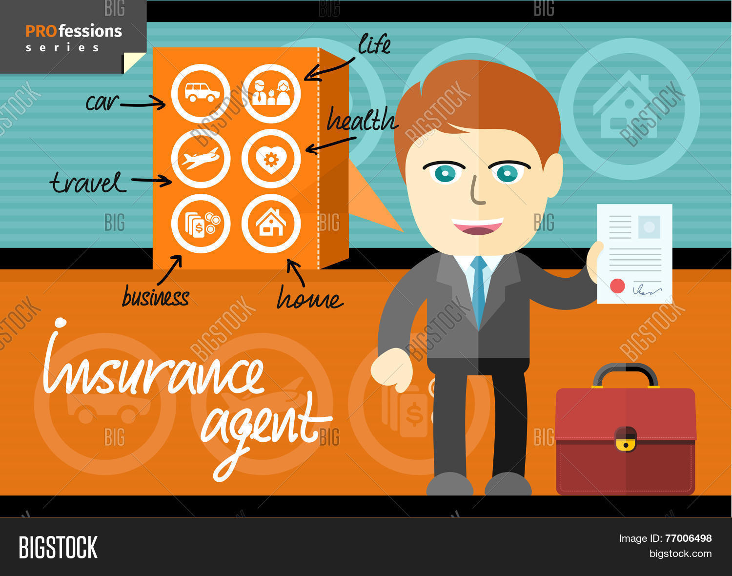 Male Insurance Agent Vector & Photo (Free Trial) | Bigstock
