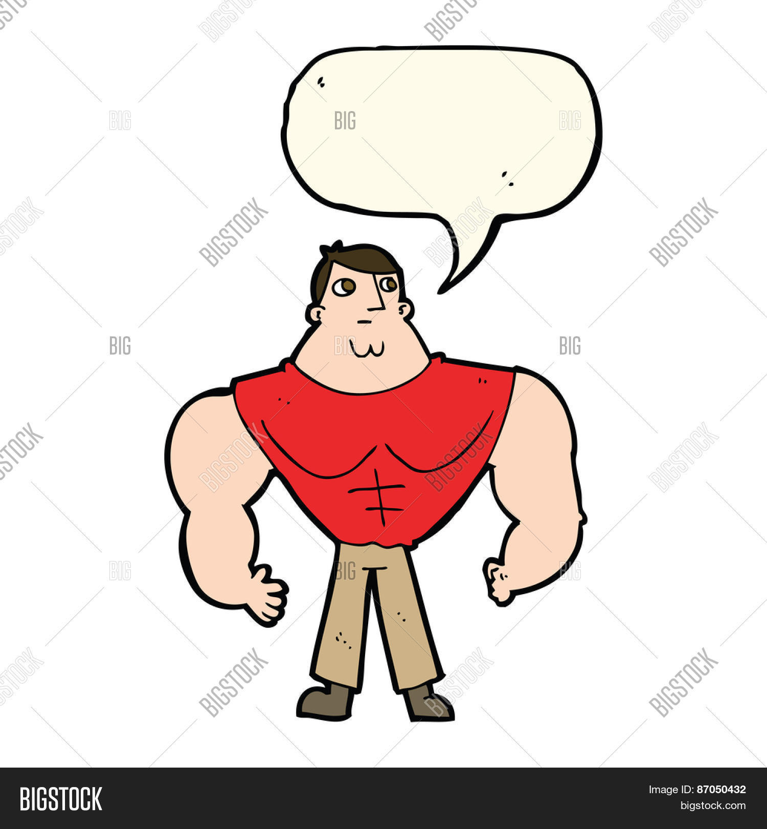 Cartoon Body Builder Vector & Photo (Free Trial) | Bigstock