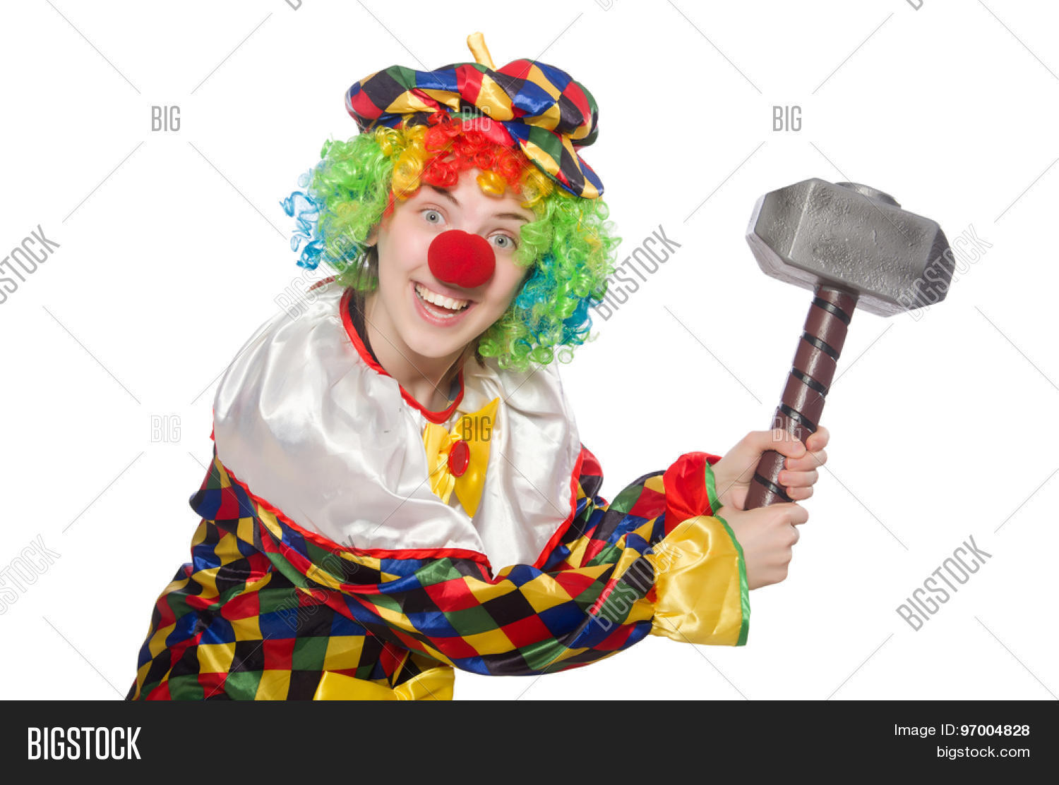 Clown Hammer Isolated Image & Photo (Free Trial) | Bigstock