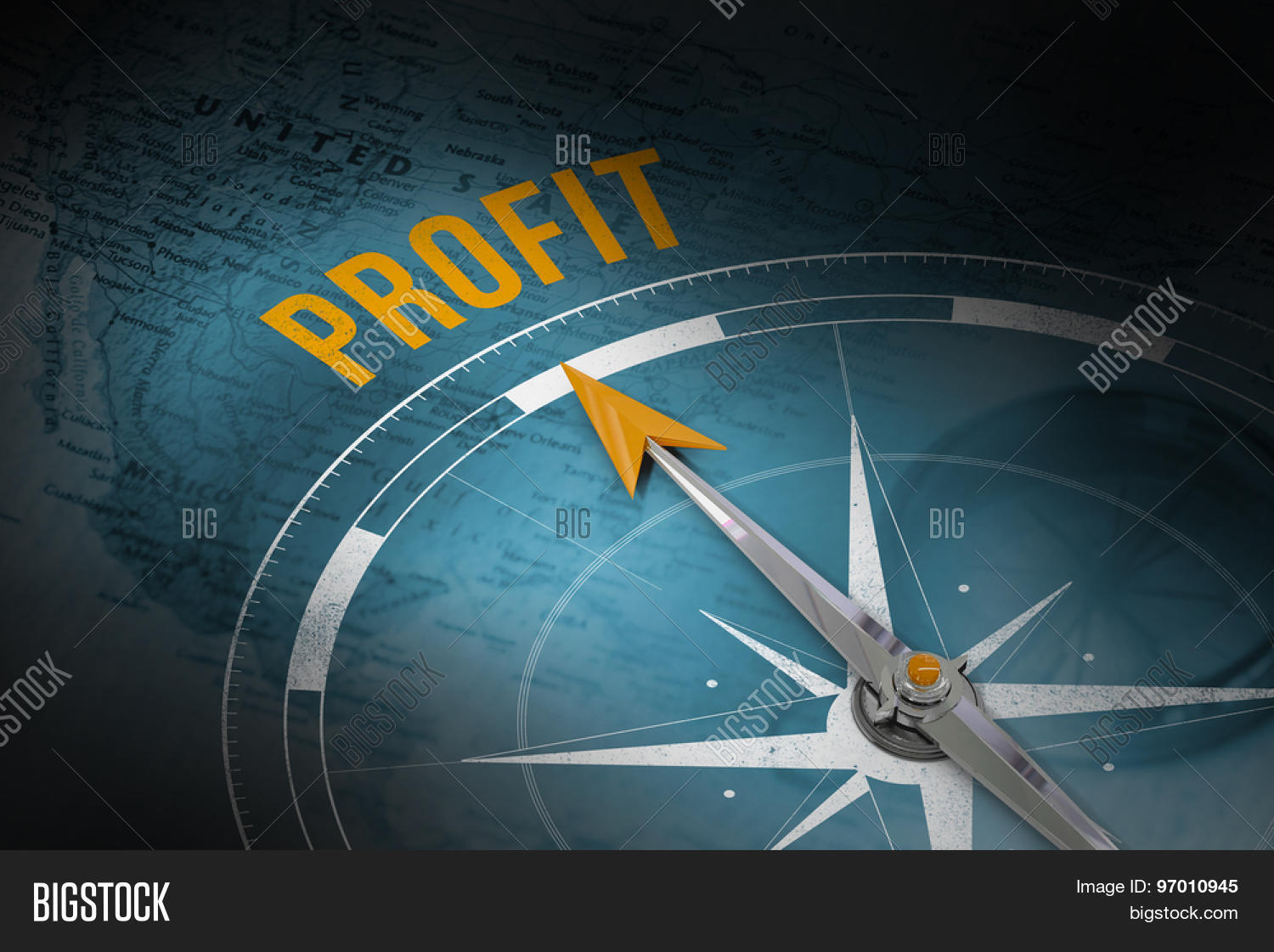 Word Profit Compass Image & Photo (Free Trial) | Bigstock