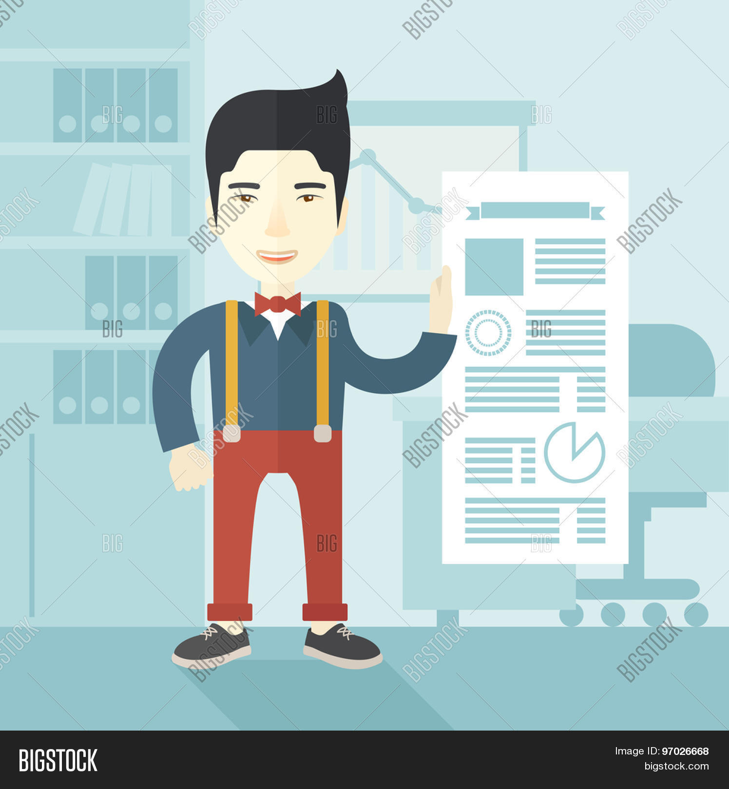 Chinese Man Happy Vector & Photo (Free Trial) | Bigstock