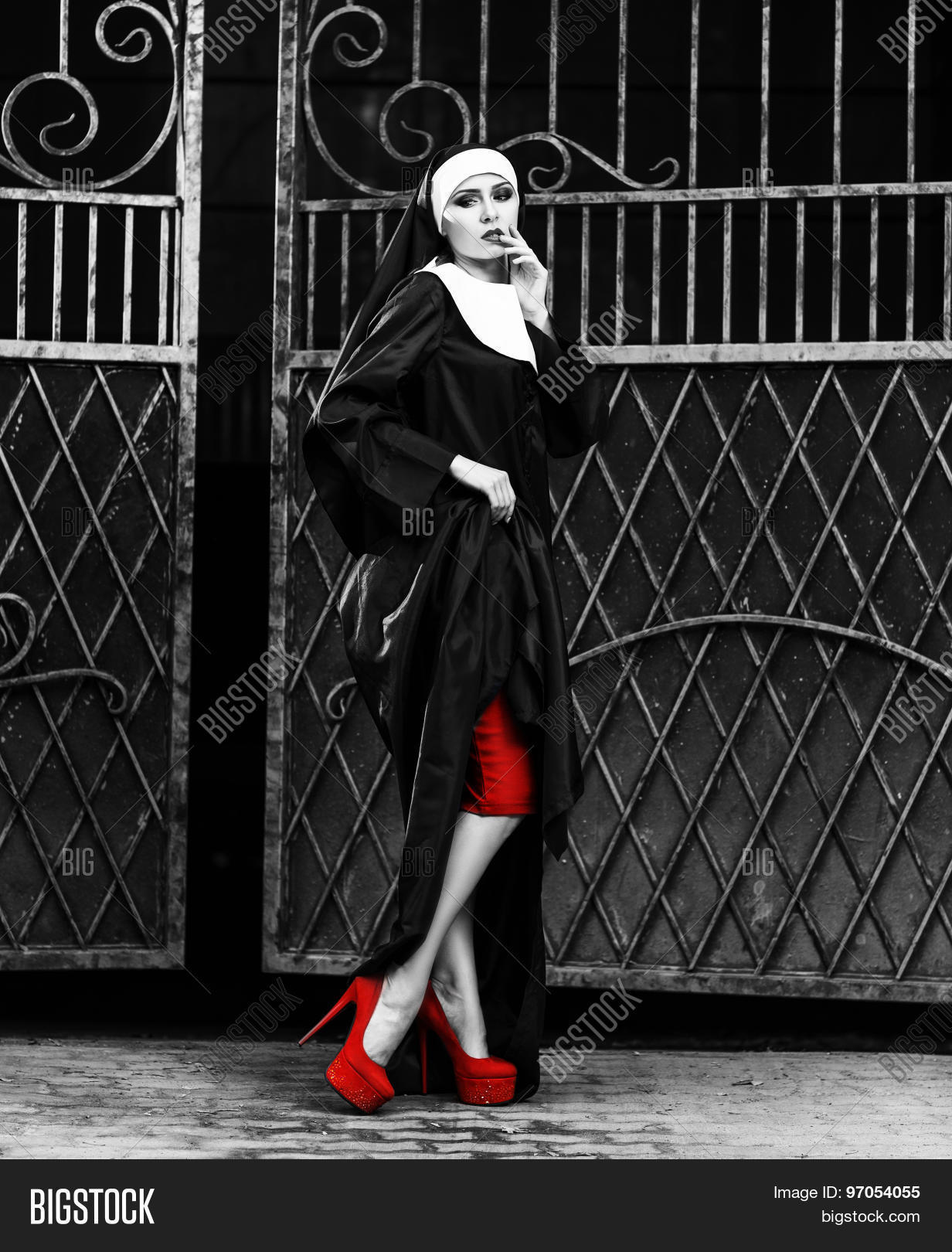 Sexy Nun Image And Photo Free Trial Bigstock