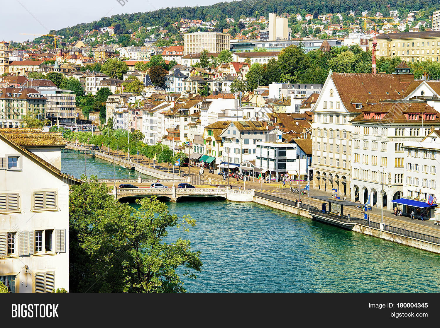 Bridge Limmatquai City Image & Photo (Free Trial) | Bigstock