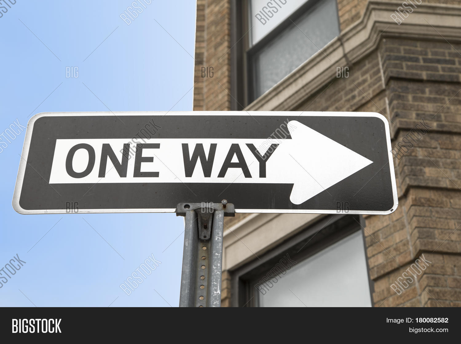 Black White One Way Image & Photo (Free Trial) | Bigstock