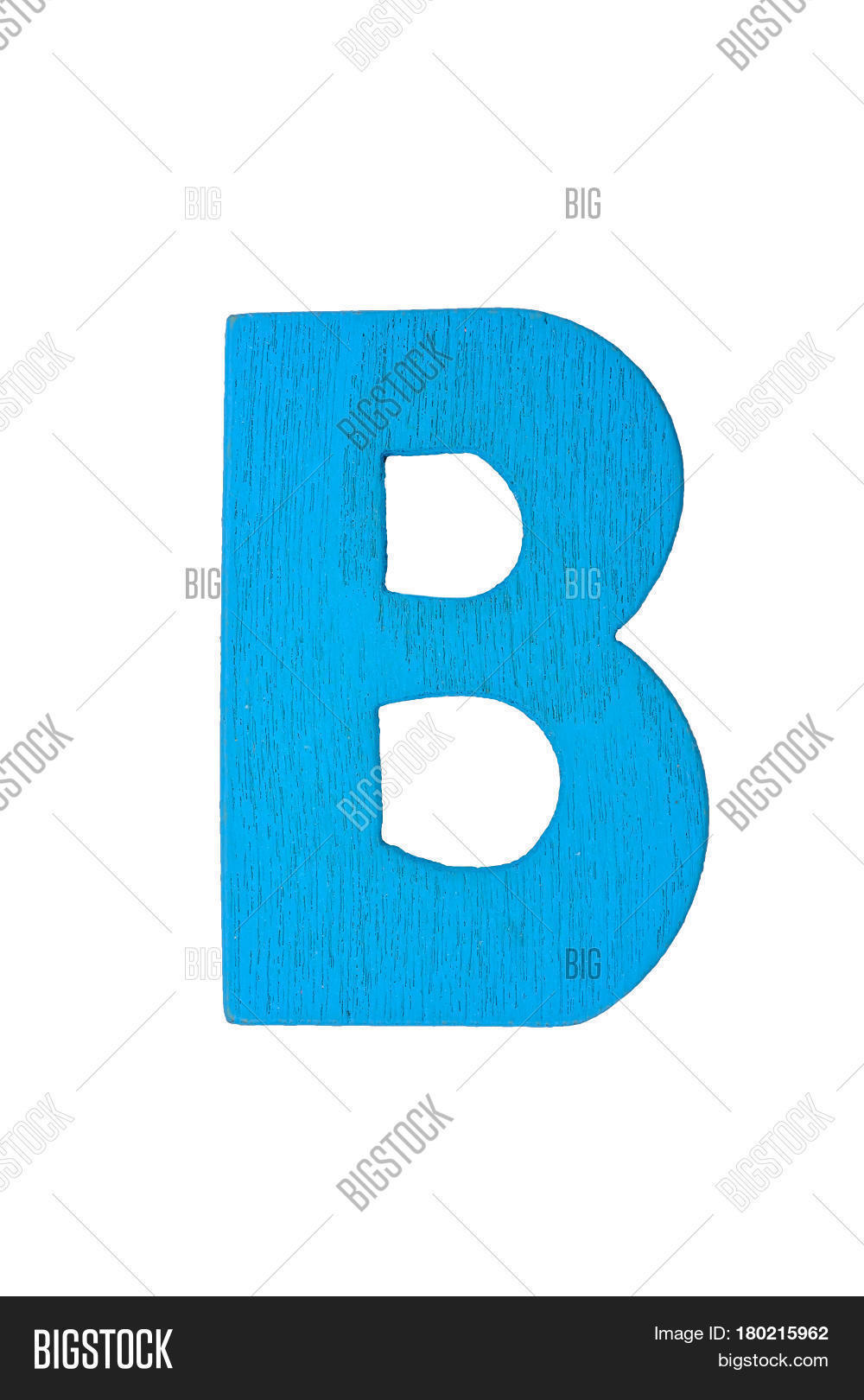 Blue Wooden Letter B Image & Photo (Free Trial) | Bigstock