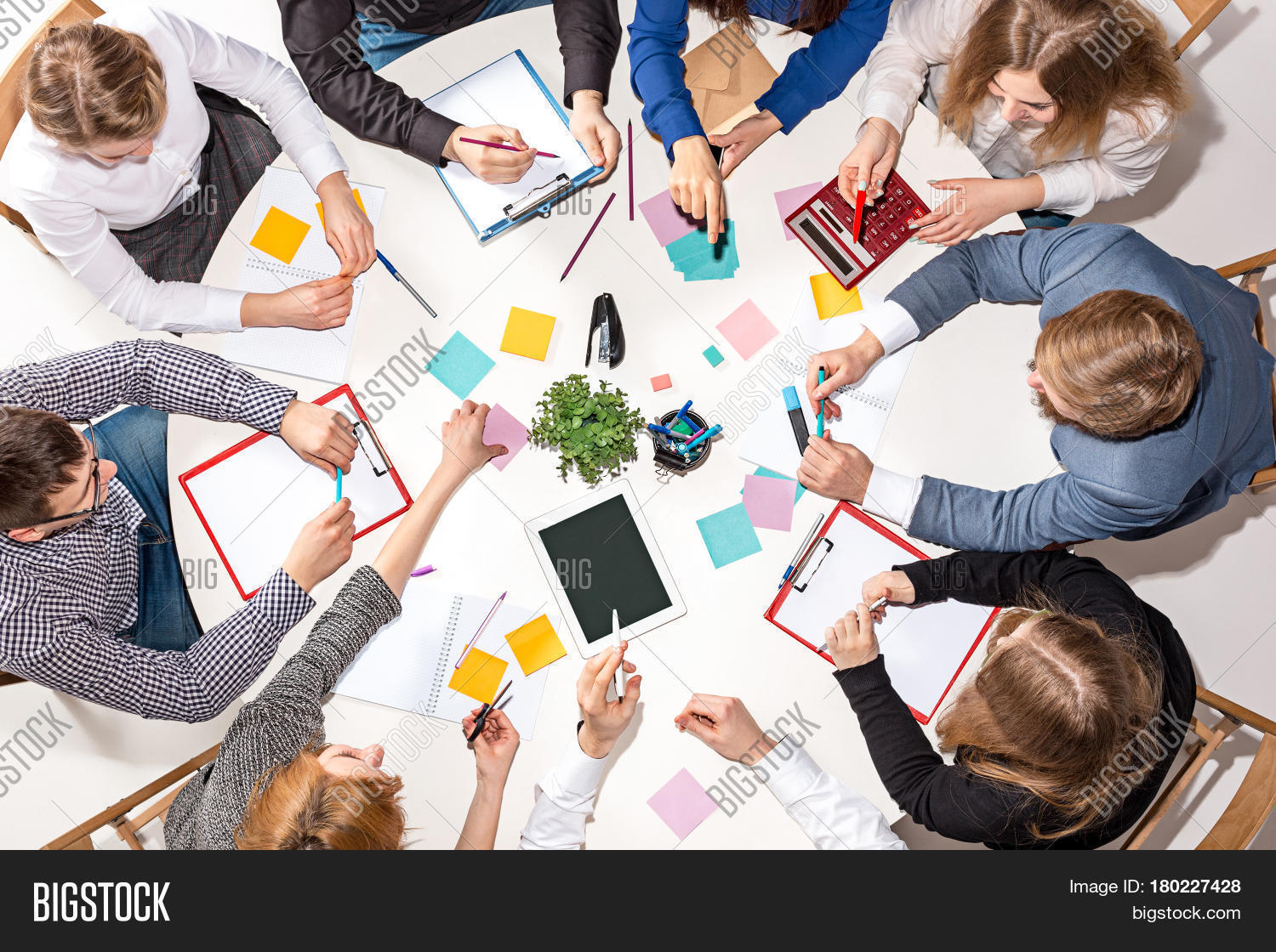 Team Sitting Behind Image & Photo (Free Trial) | Bigstock