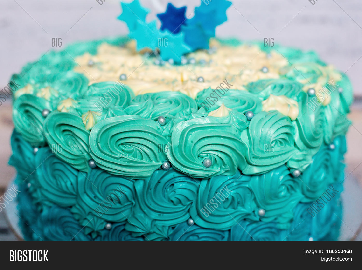 Cyan Blue One Layer Image & Photo (Free Trial) | Bigstock