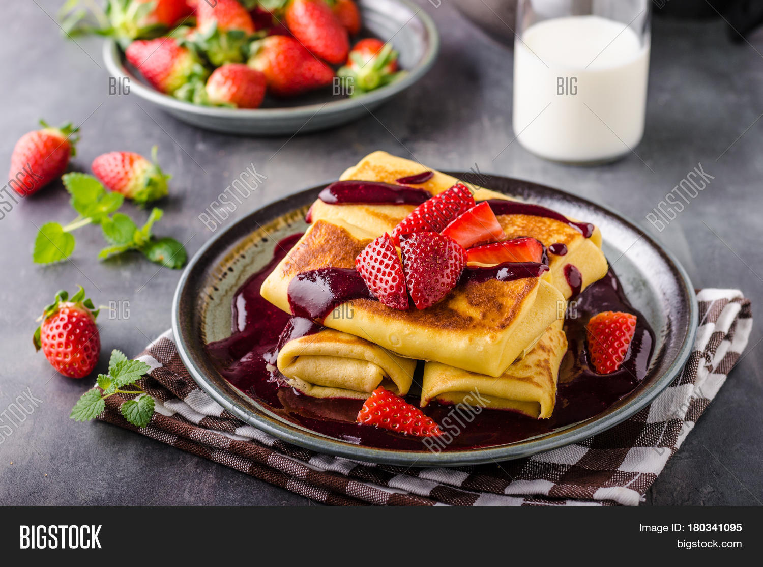 Filled Pancakes Image & Photo (Free Trial) | Bigstock