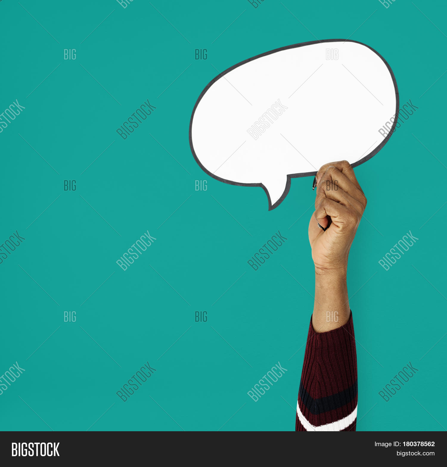 Hand Holding Speech Image & Photo (Free Trial) | Bigstock